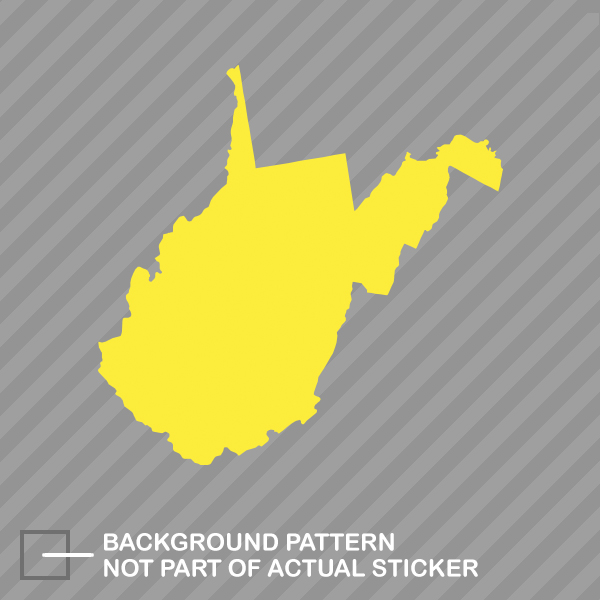 West Virginia Shaped Sticker Die Cut Decal WV | eBay
