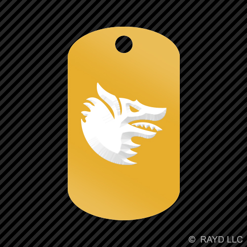 Squadron VF-1 Wolfpack Keychain GI dog tag engraved many colors | eBay