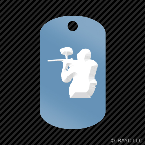 Paintball Keychain GI dog tag engraved many colors #2 | eBay