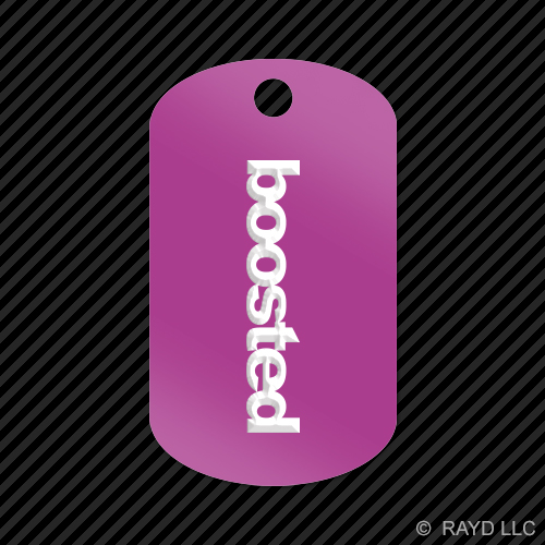 Boosted Keychain GI dog tag engraved many colors jdm turbo | eBay