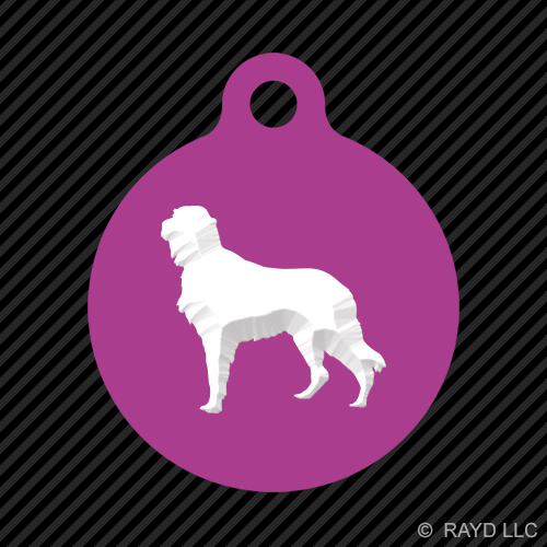 Irish Setter Keychain Round with Tab dog engraved many colors dog ...