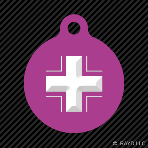 German Luftwaffe Keychain Round with Tab dog engraved many colors WWII ...