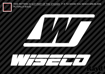 (2x) Wiseco Decal Sticker Die Cut (12" wide) | eBay
