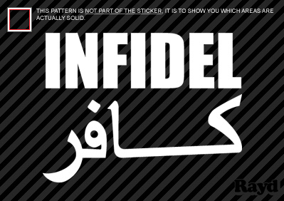 (2x) Infidel Sticker Decal Die Cut | eBay
