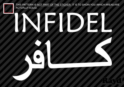 (2x) Infidel Sticker Decal Die Cut #2 | eBay